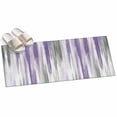 Abstract Grey Runner Rugs 2x6ft Purple Mottled Gradient Texture ...