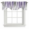 Abstract Grey Tie Up Valance Curtains Purple Mottled Gradient Texture ...
