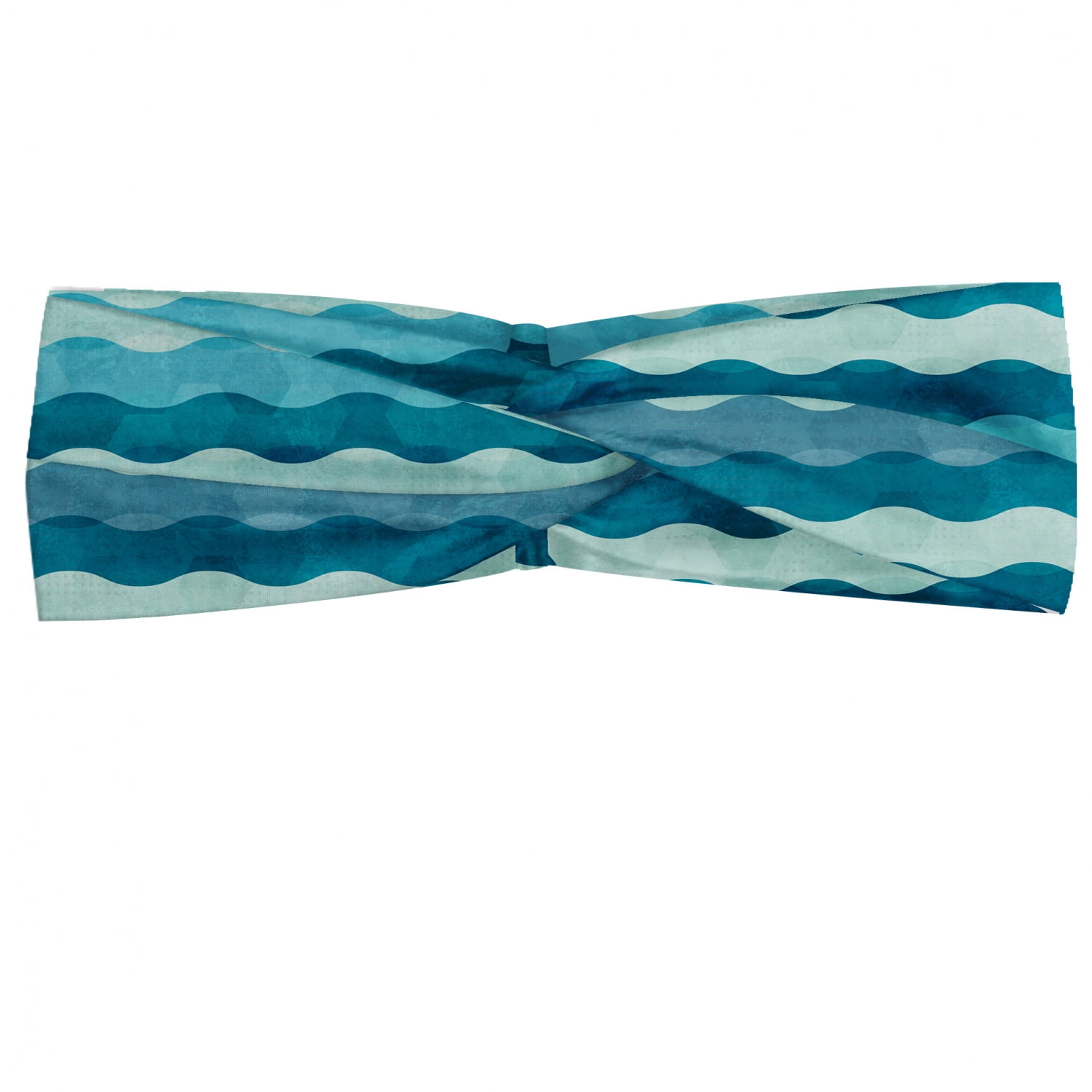 Abstract Headband, Ocean Themed Wave Design Marine Artwork Aquatic ...