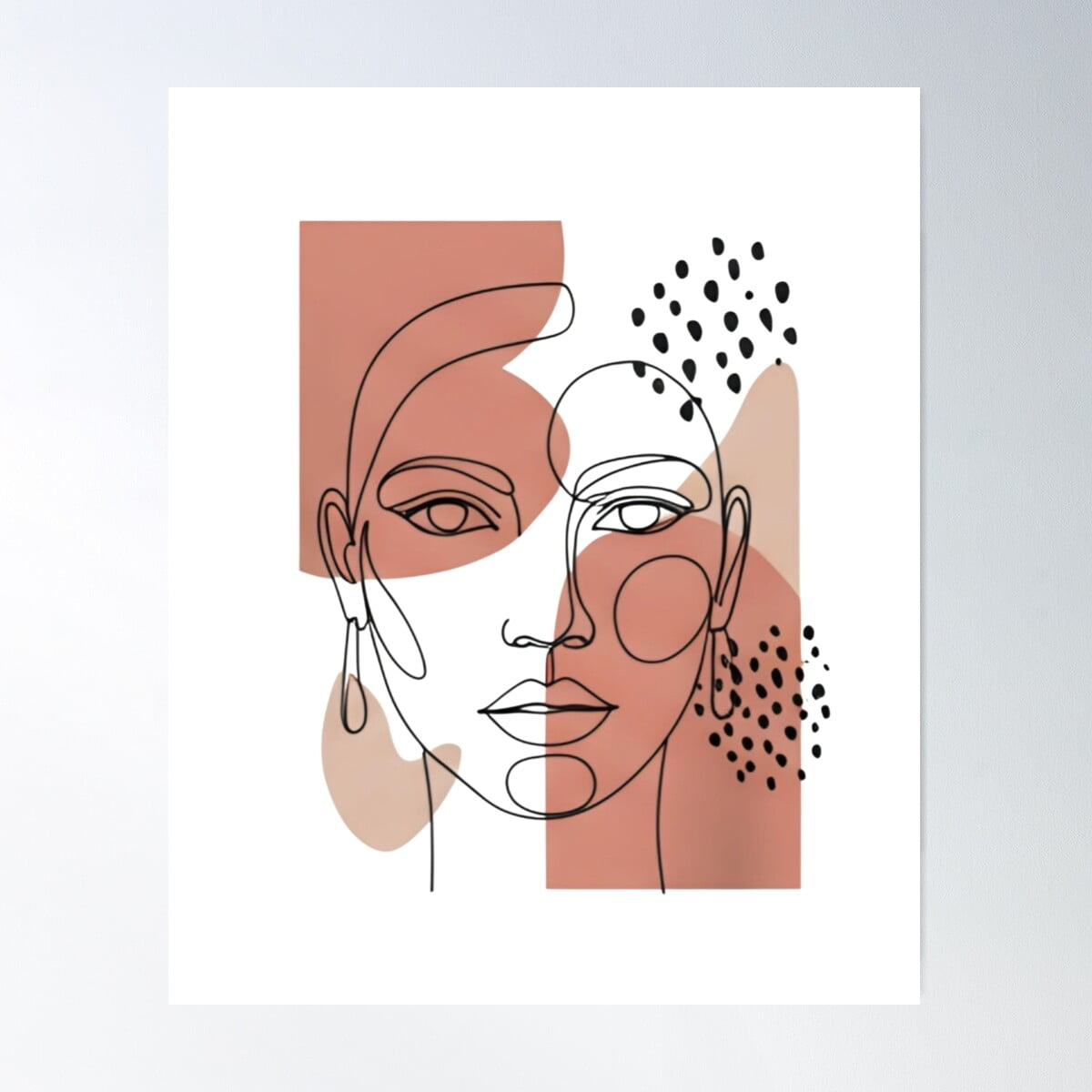 Abstract Headspace Poster Wall Art Modern Wall Decor For Living Room ...