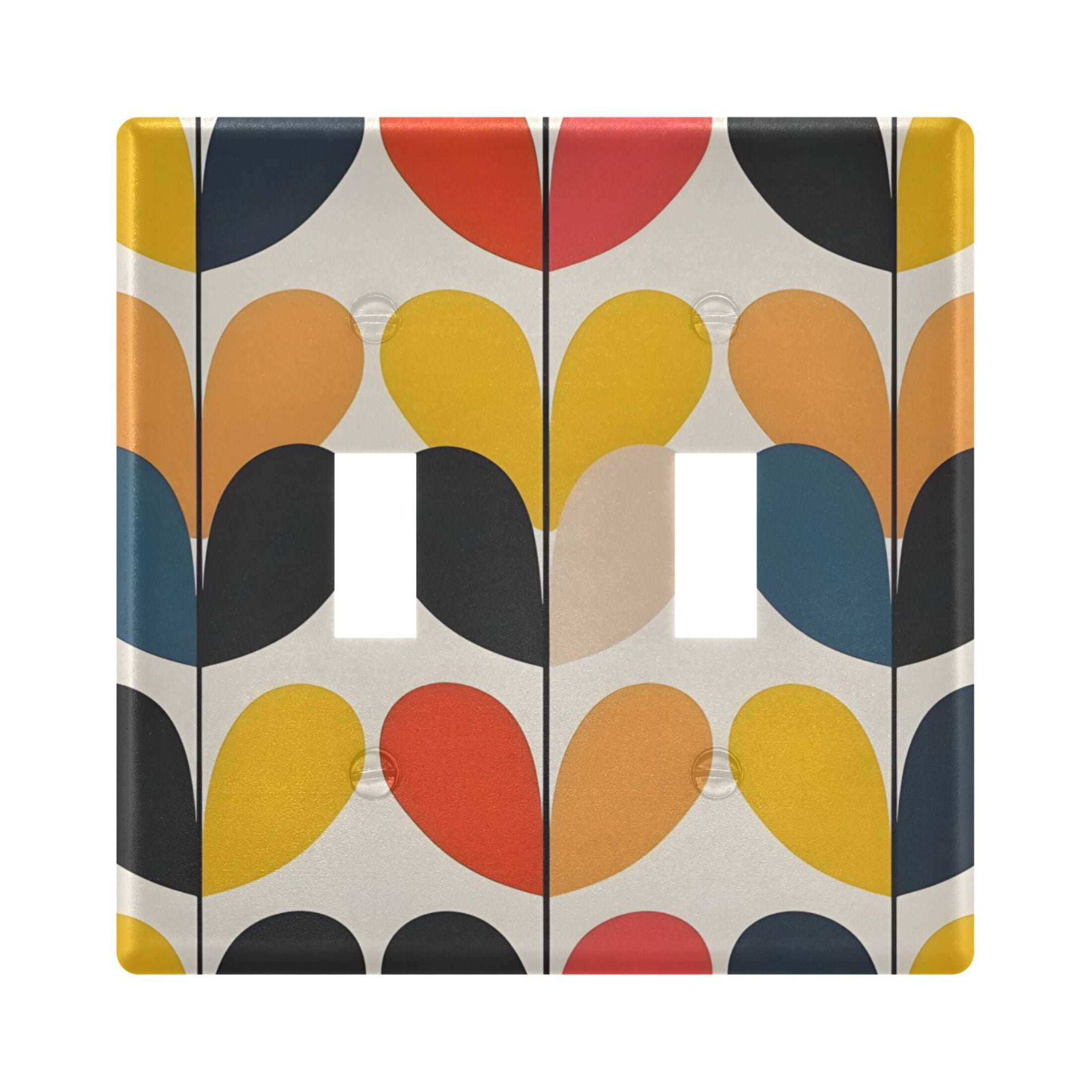 Abstract Heart Shapes Light Switch Plate Covers 2 Gang Wall Plate ...