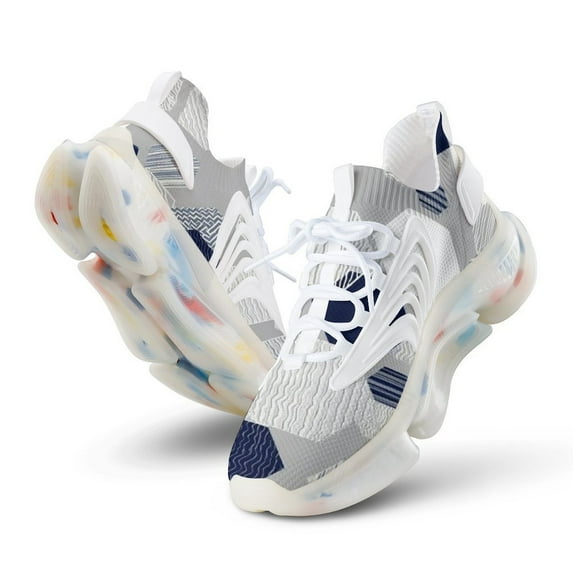 Abstract Hexagon Pattern Design Walking Shoes for Men Woman Lightweight ...