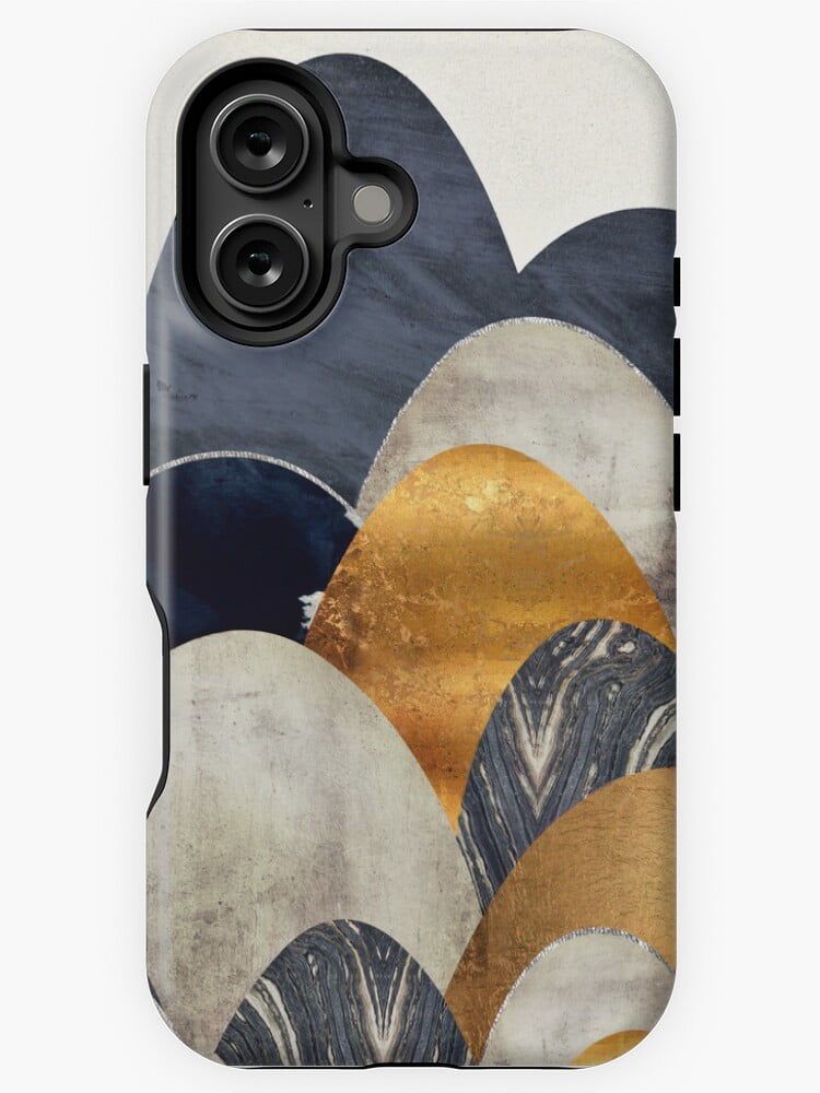 Abstract Hills Minimalist Landscape iPhone Case 11 12 13 14 15 16 17 ...
