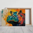 Abstract Hippo Poster Wall Art - Bold Colorful Animal Portrait Painting ...