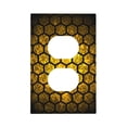 Abstract Honey Comb Geometric Duplex Wall Plate 1 Gang Decorative ...