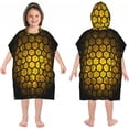 Abstract Honey Comb Geometric Kids Hooded Beach Towel Bath Towel with ...