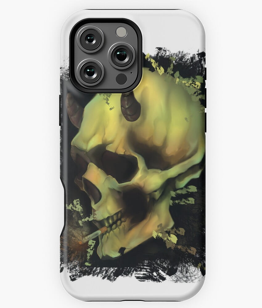 Abstract Horned Skeleton M12908 Phone case for iPhone 11 to 16 Pro Max ...
