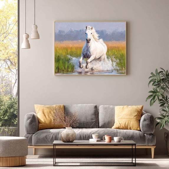 Abstract Horse Animal Canvas Painting Wall Art for Living Room Bedroom ...
