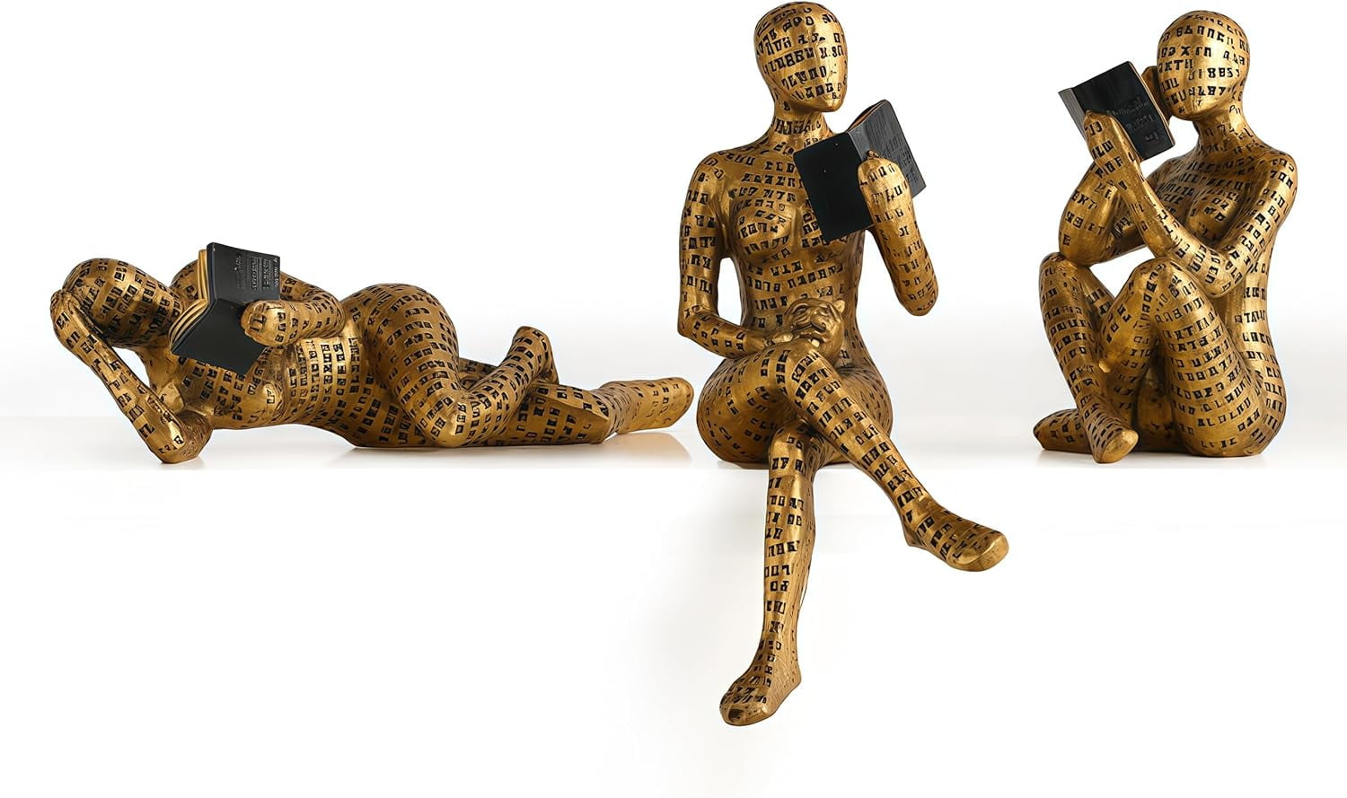 Abstract Human Sculpture with Crystal Balls Table Top Set – 3-Piece ...