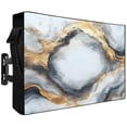 Abstract Impressionist Outdoor TV Cover 60 to 65 inch Gary Gold Marble ...