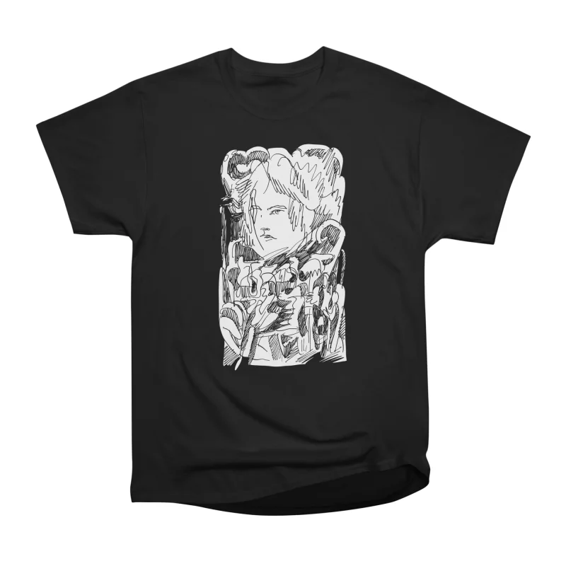 Abstract Ink Drawing T-Shirt Tee Gift For Him Merch For Her Apparel For ...