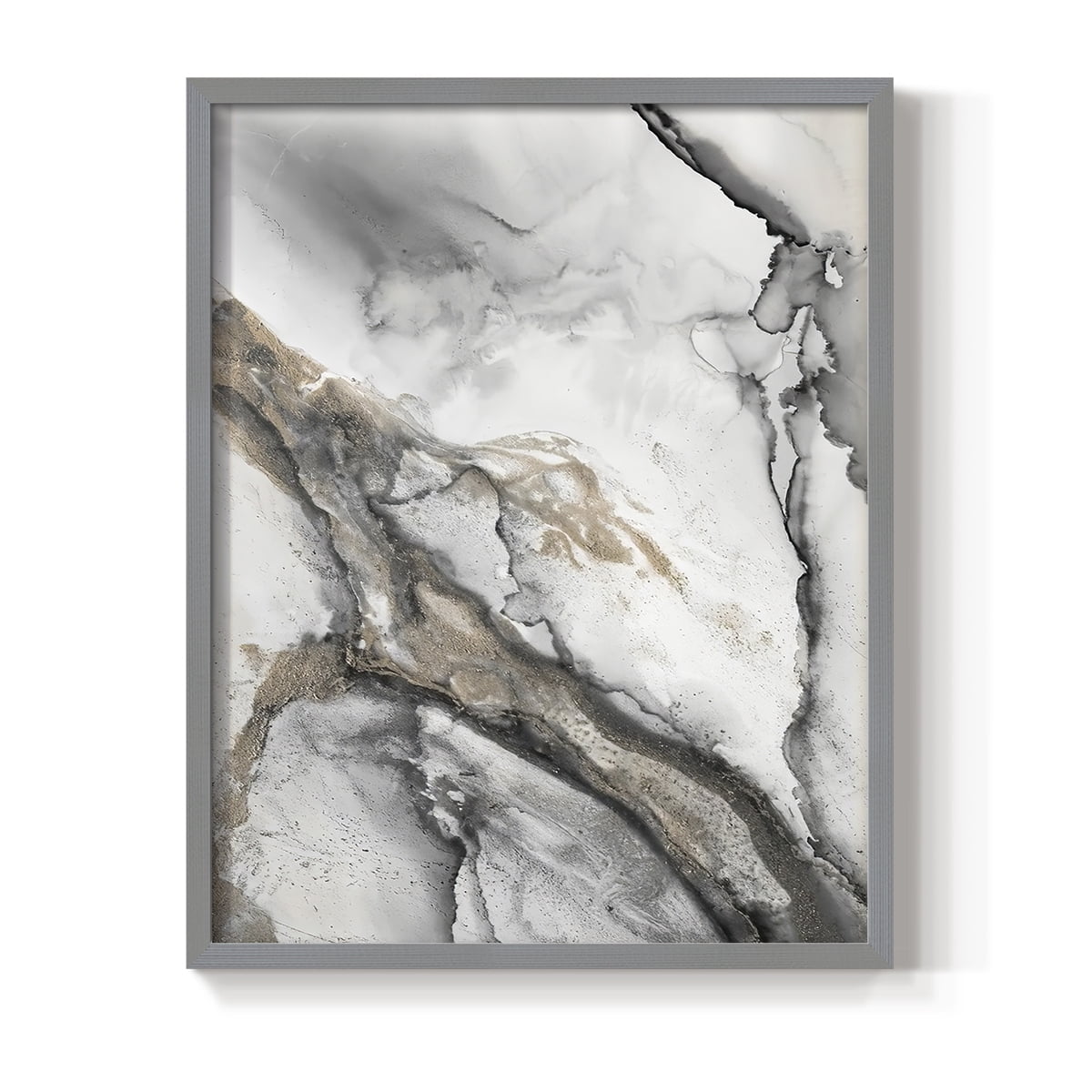 Abstract Ink Fantasy II in Paper Solid Wood 11 x 14 Framed Print ...