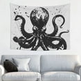 Abstract Ink Octopus Wall Tapestry for Bedroom Aesthetic - Tapestry ...