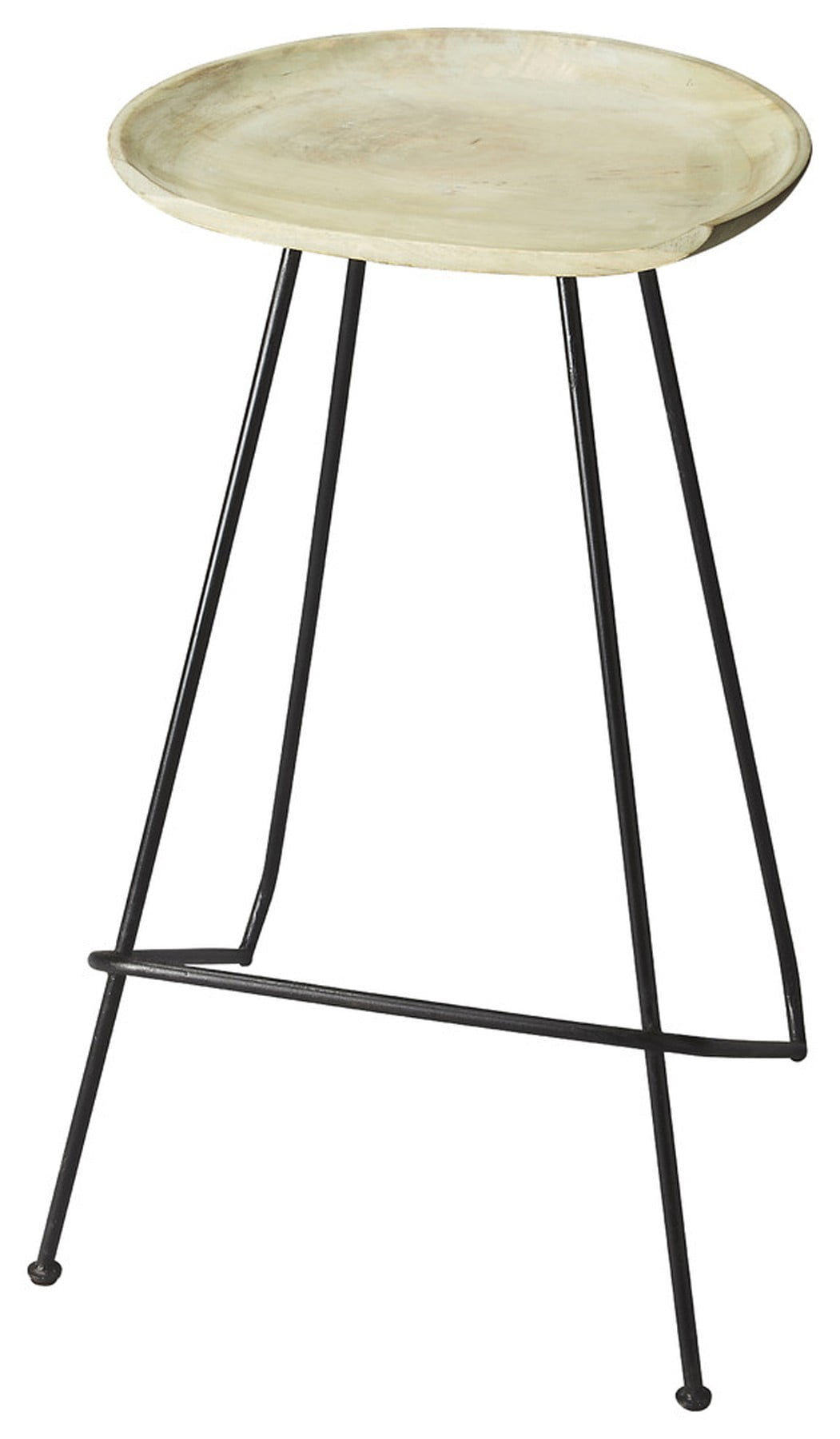 Abstract Iron Backless Bar Stool - Walmart.com