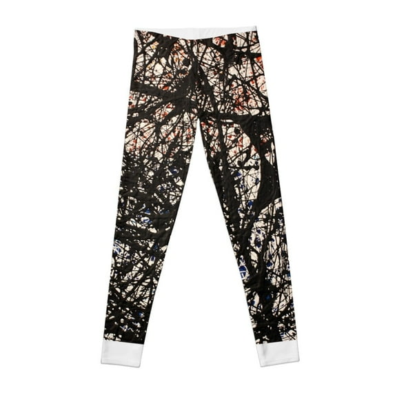 Abstract Jackson Pollock Painting Art Leggings Women sportwear leggins ...