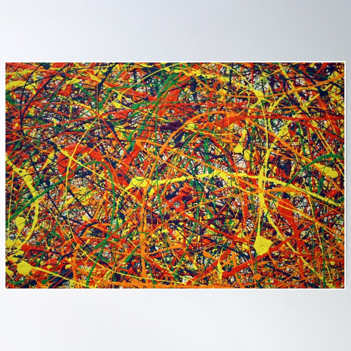 Abstract Jackson Pollock Painting Original Art Poster Wall Art, Modern ...