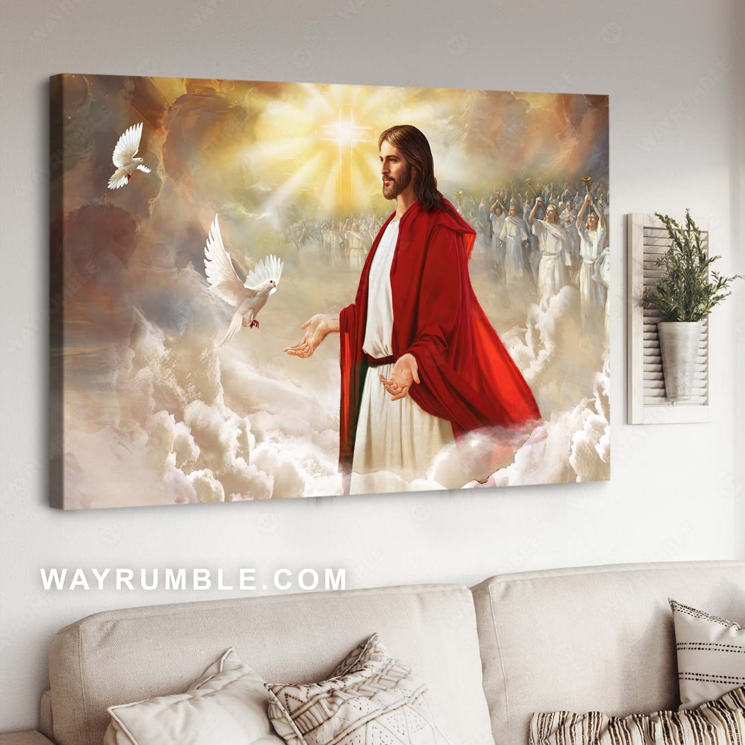 Abstract Jesus Drawing, Holy Spirit Dove, Religious Painting, God In ...