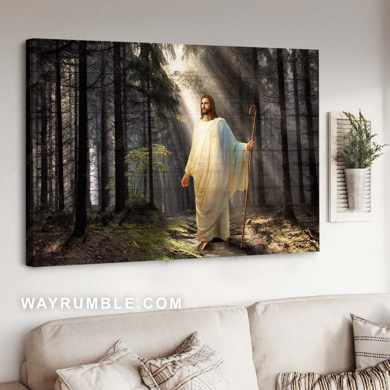 Abstract Jesus Drawing Inspirational Gift Religious Art Light In ...