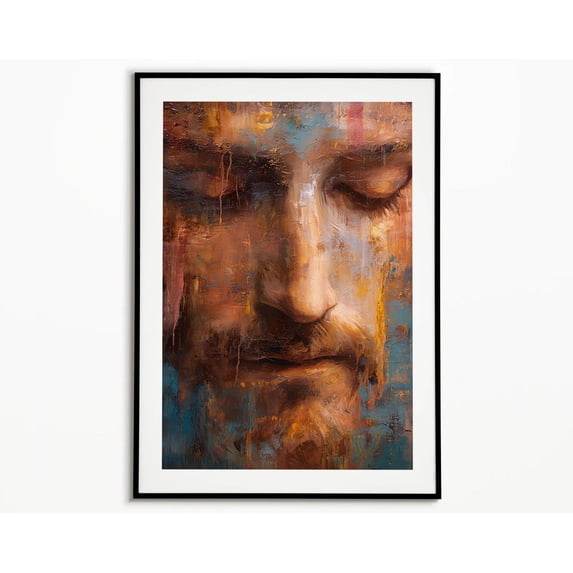 Abstract Jesus Expressionist Christian Art Religious Picture Faith ...