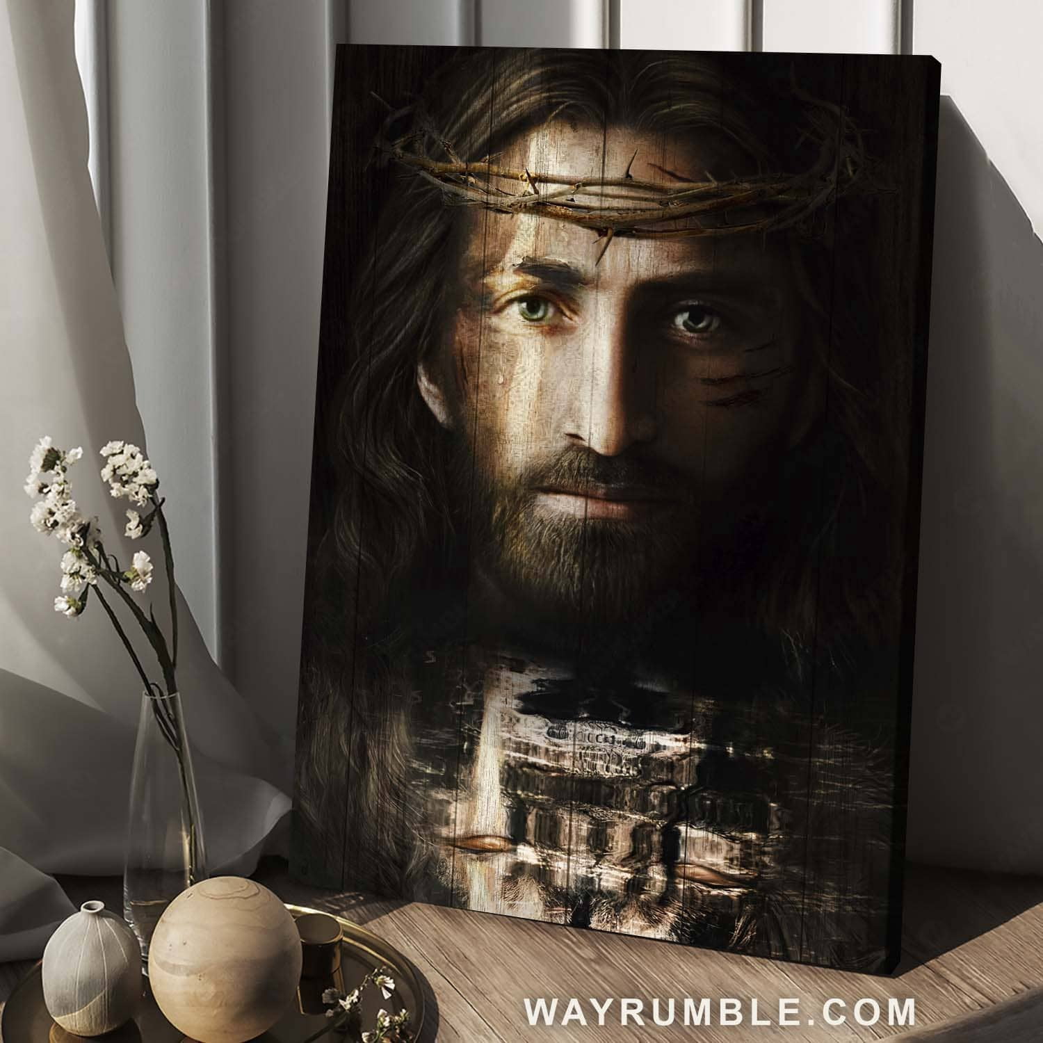 Abstract Jesus Painting Jesus Christ Crown Of Thorns Christ The ...