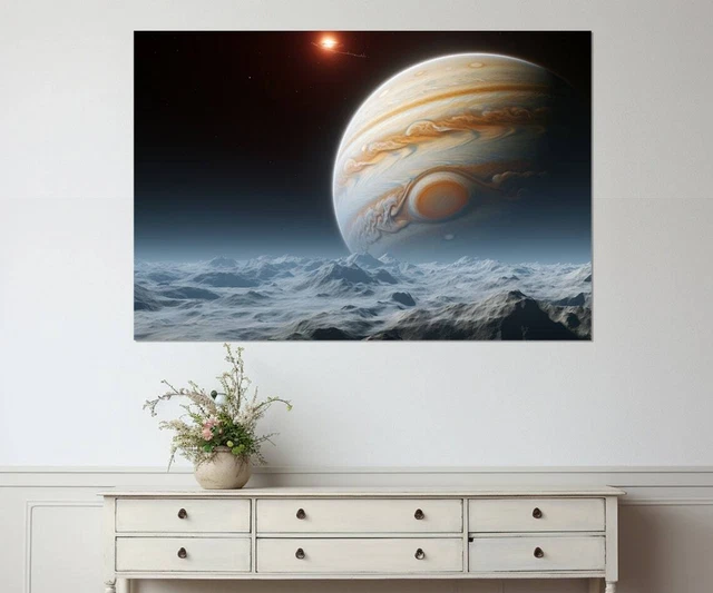 Abstract Jupiter Painting Wall Art Home Decor Vintage Gift Living Room ...