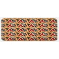 Abstract Kitchen Mat, Grungy Chaotic Pattern with Graffiti Art ...