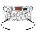 Abstract Kitchen Restaurant Half Waist Apron, Black Bicycles Line ...