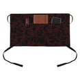Abstract Kitchen Restaurant Half Waist Apron, Red Bicycles Line Texture ...