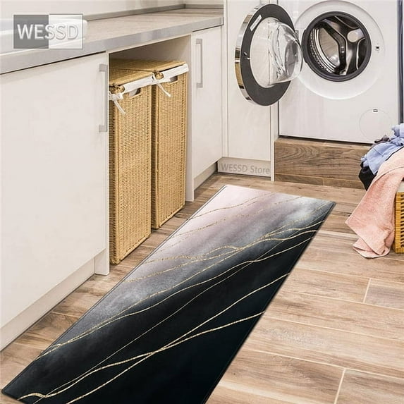 Abstract Kitchen Rugs Runner Absorbent Long Mats In The Bathroom Home ...