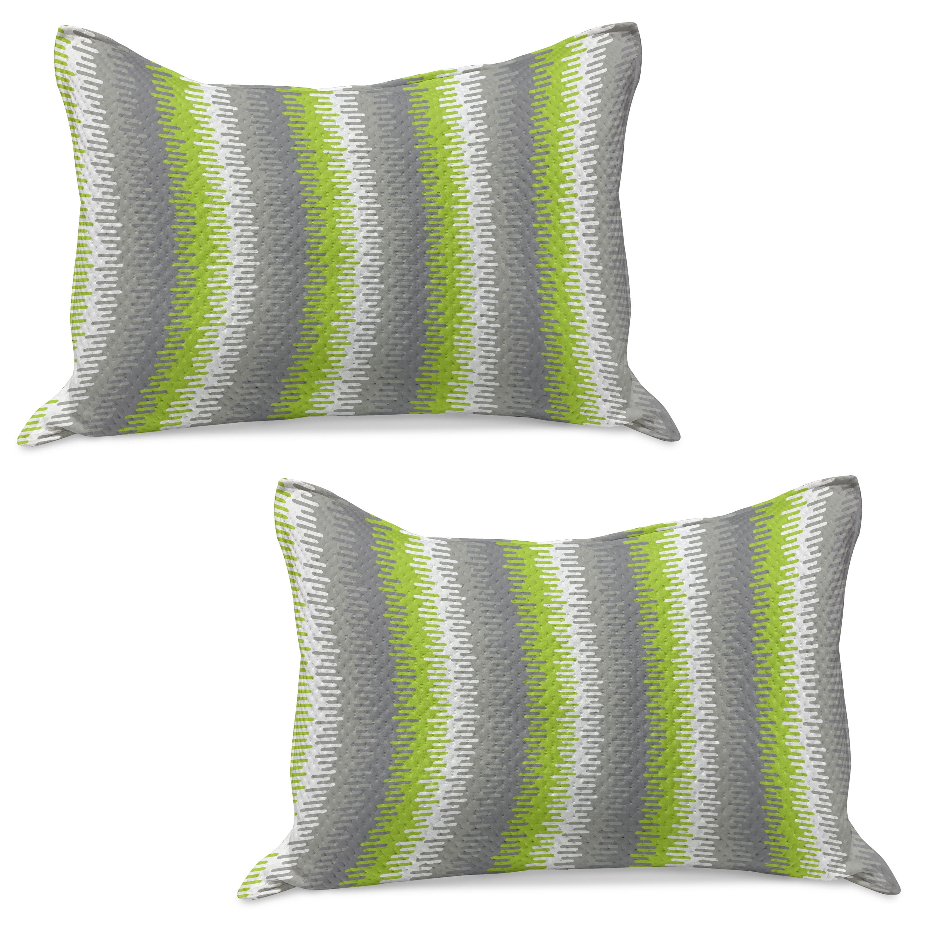 Abstract Knitted Quilt Pillowcover Set of 2, Wavy Stripes Pattern with ...