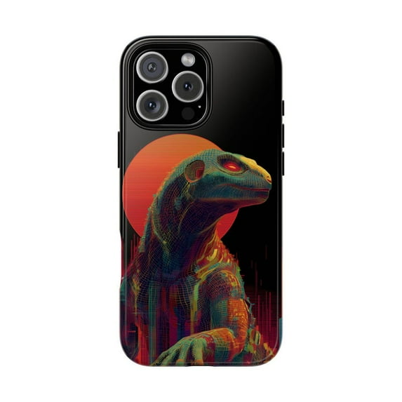 Abstract Komodo Dragon Lizard Graphic Phone Case for iPhone 11,12,13,14 ...