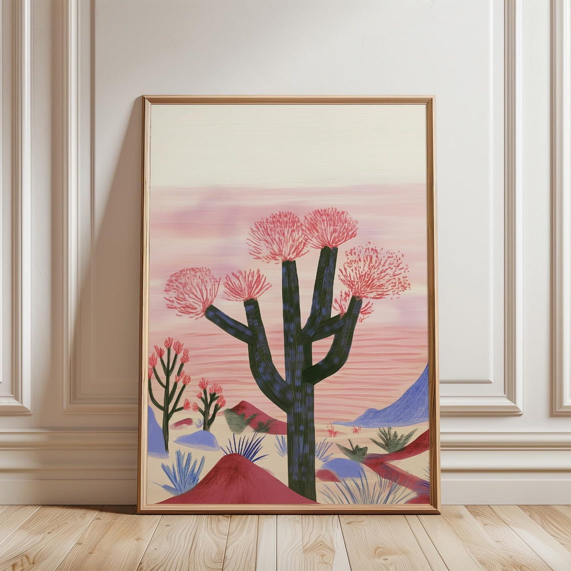 Abstract Landscape Artwork, Trees Colorful Wall Art, Abstract Art ...