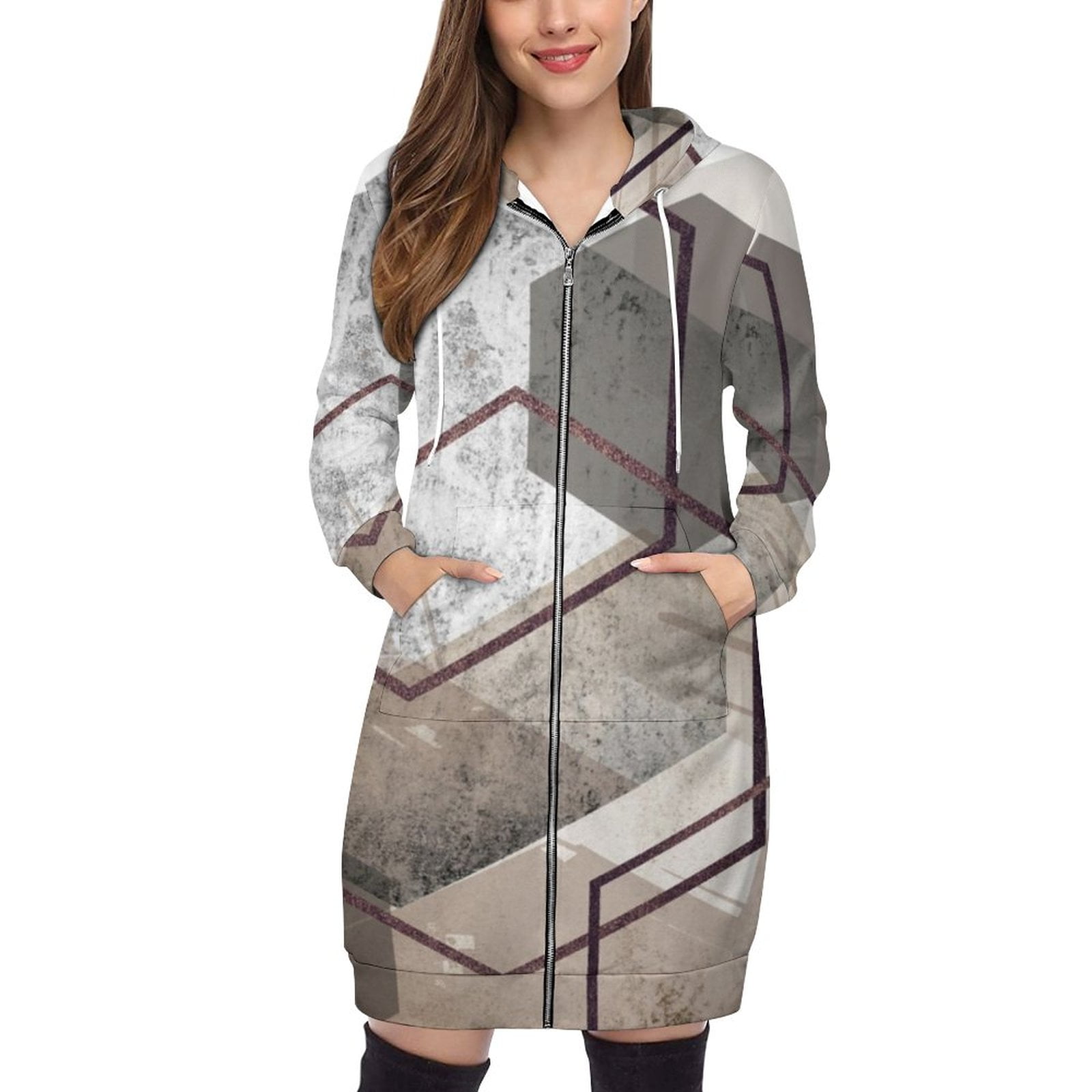 Abstract Landscape Hip Hop Men's Hoodies Long Sleeve Hooded Sweatshirt ...