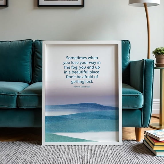 Abstract Landscape Inspirational Wall Art Print, Unframed Paper Poster ...