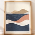 Abstract Landscape Minimalist Mountain Modern Home Line Art Unframed ...