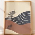Abstract Landscape Minimalist Nature Line Art Boho Mountain Unframed ...