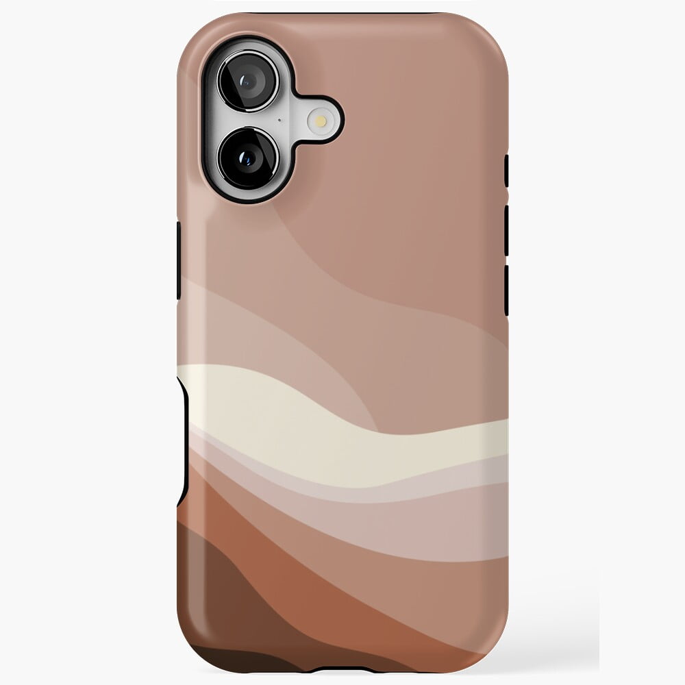 Abstract Landscape Neutral Color Artwork Case iPhone 17 11 12 13 14 15 ...