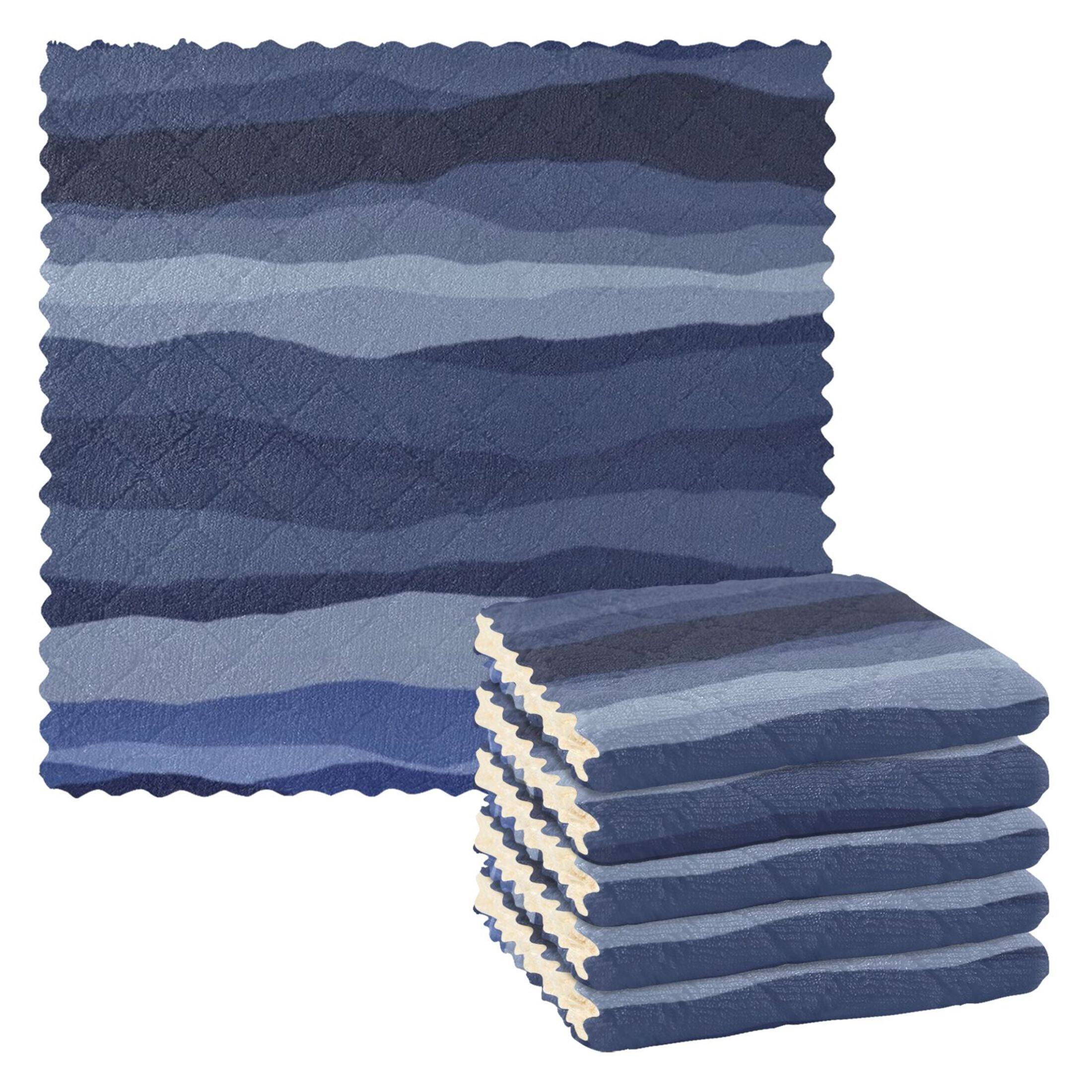 Abstract Landscape Pattern 6 Pack Kitchen Cleaning Cloths 11'' x 11 ...