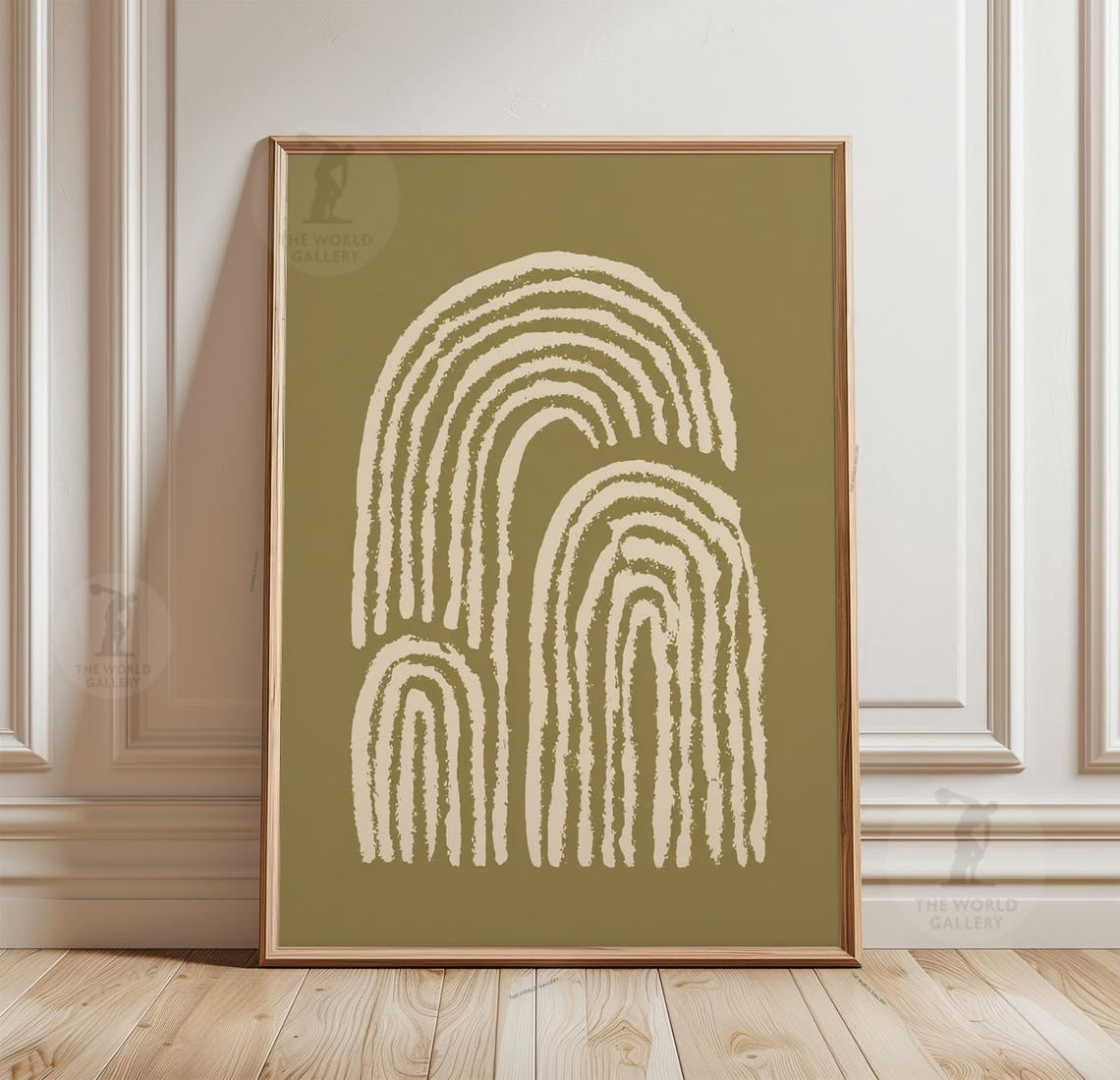 Abstract Landscape Poster Minimal Wave Illustration Japanese Style ...