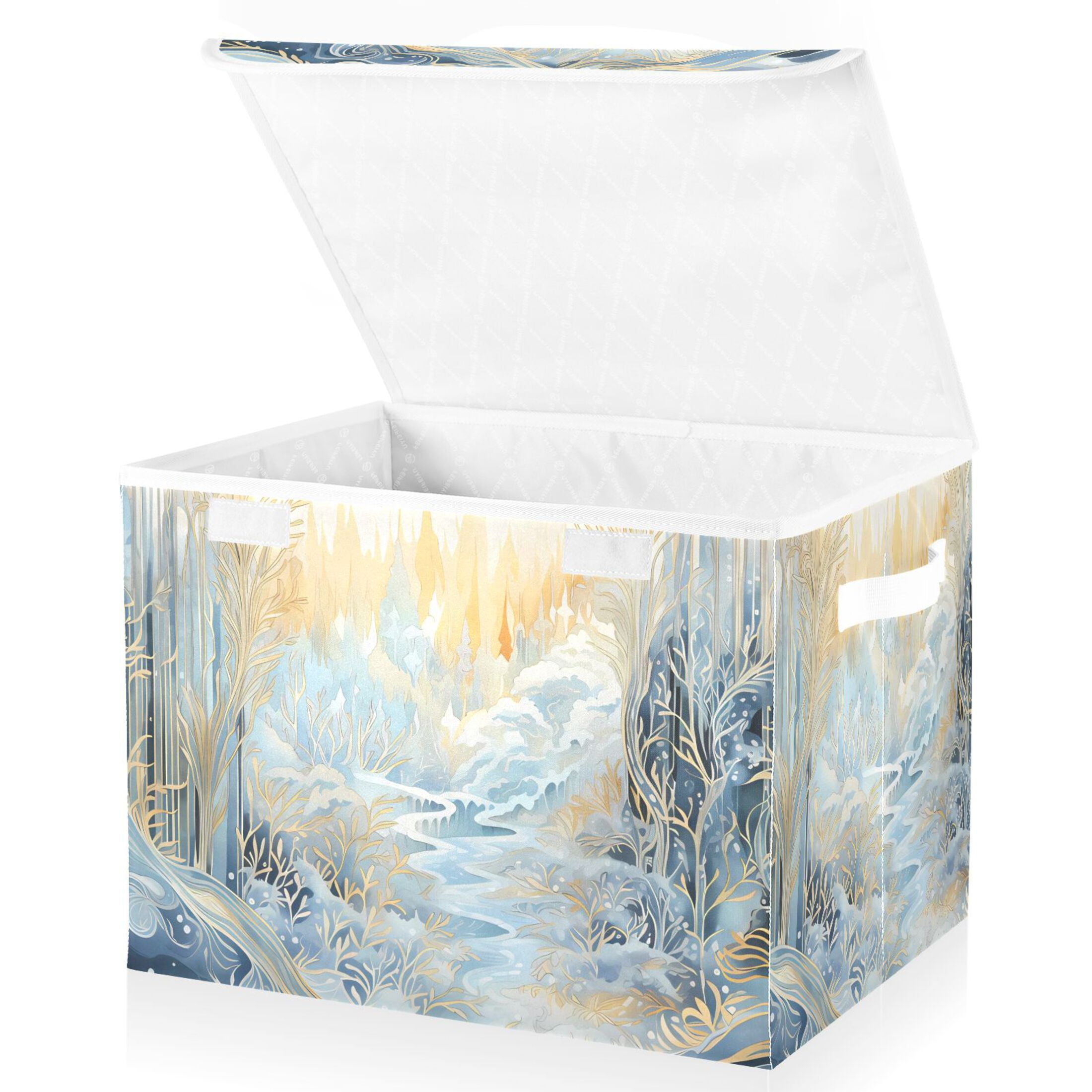 Abstract Landscape with Golden Large Lidded Bin Foldable Storage ...