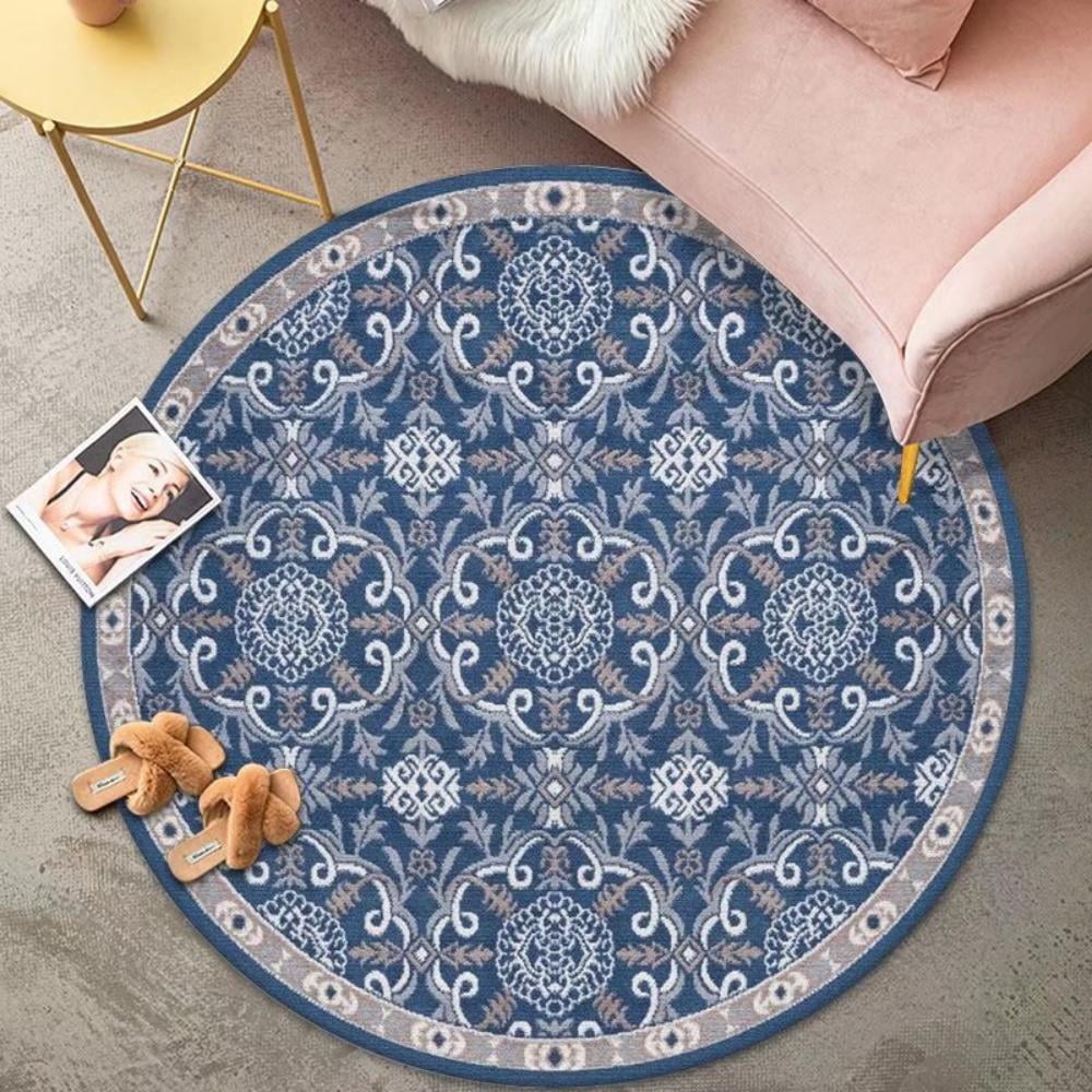 Abstract Large Area Living Room rative Carpets Easy Care Round Rug ...