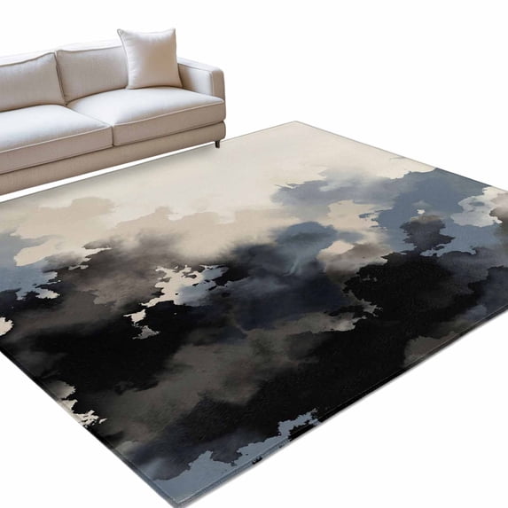Abstract Large Area Rugs 8x10ft Oil Painting Industry Style Fog ...