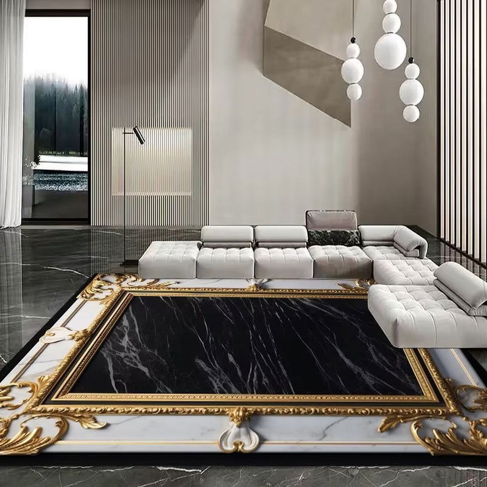 Abstract Large Carpet Living Room Hotel Hall Luxury Floor Mat European ...