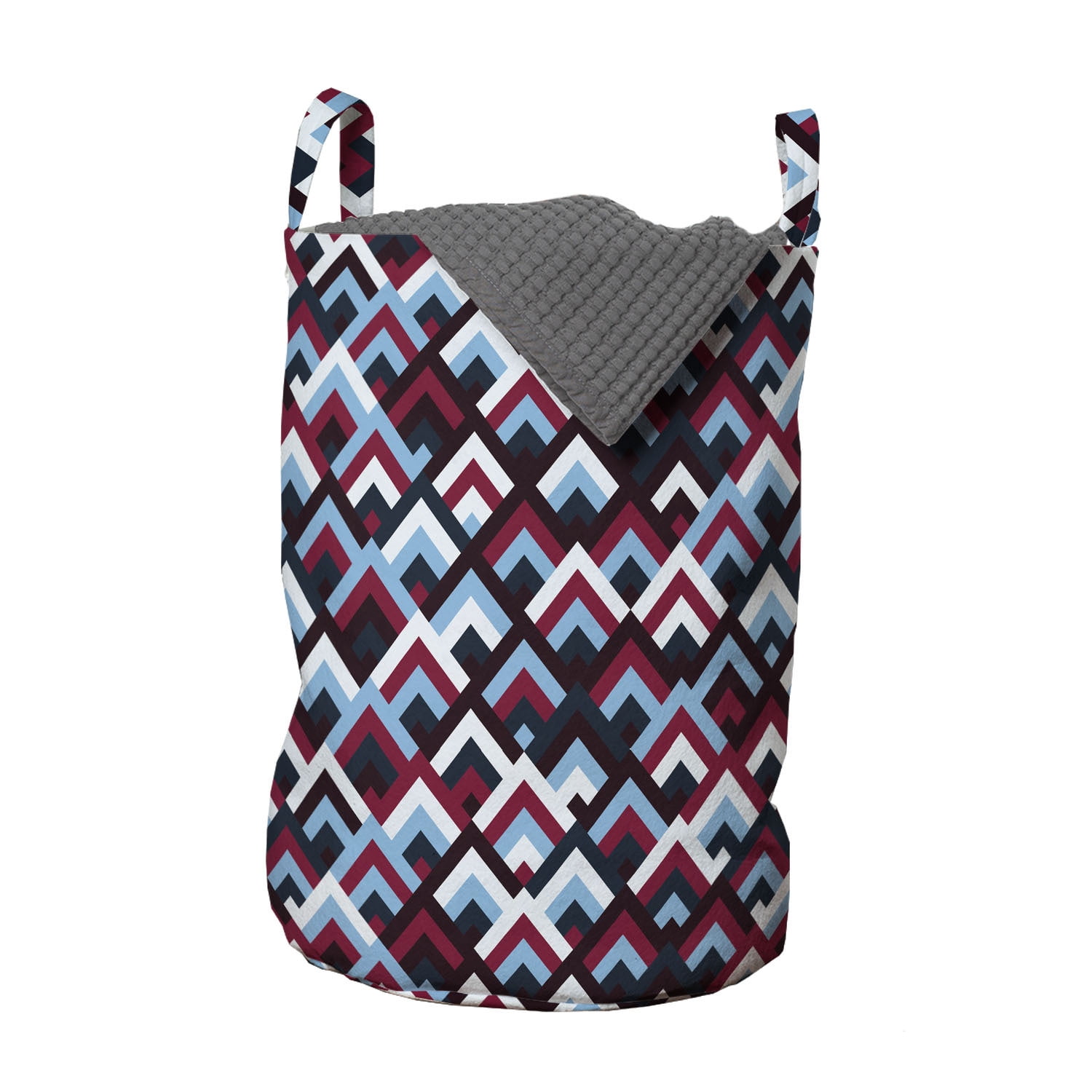 Abstract Laundry Bag, Geometric Triangle Shaped Modern in Gradient ...