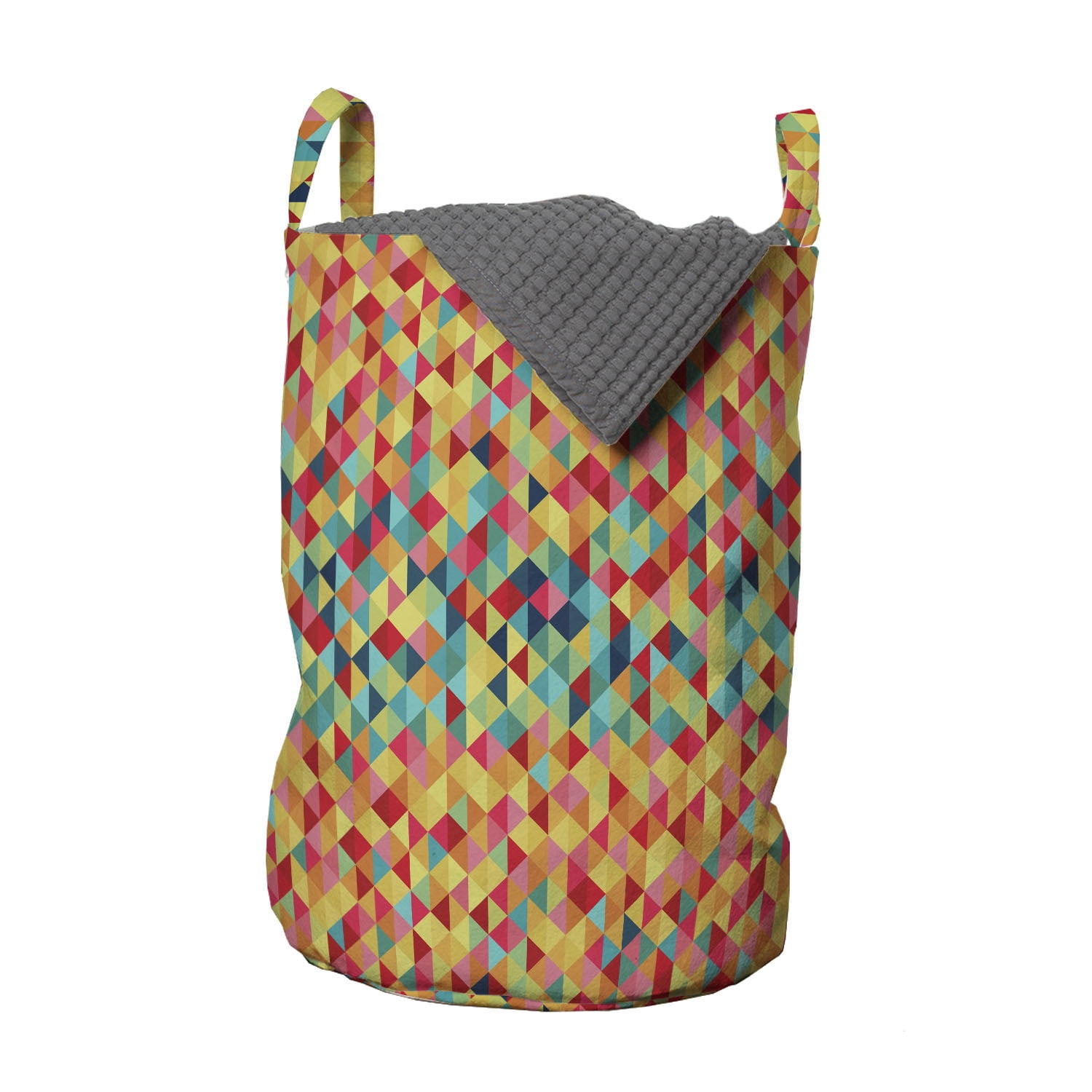 Abstract Laundry Bag, Triangle Formed Fractal Geometric with Aztec ...