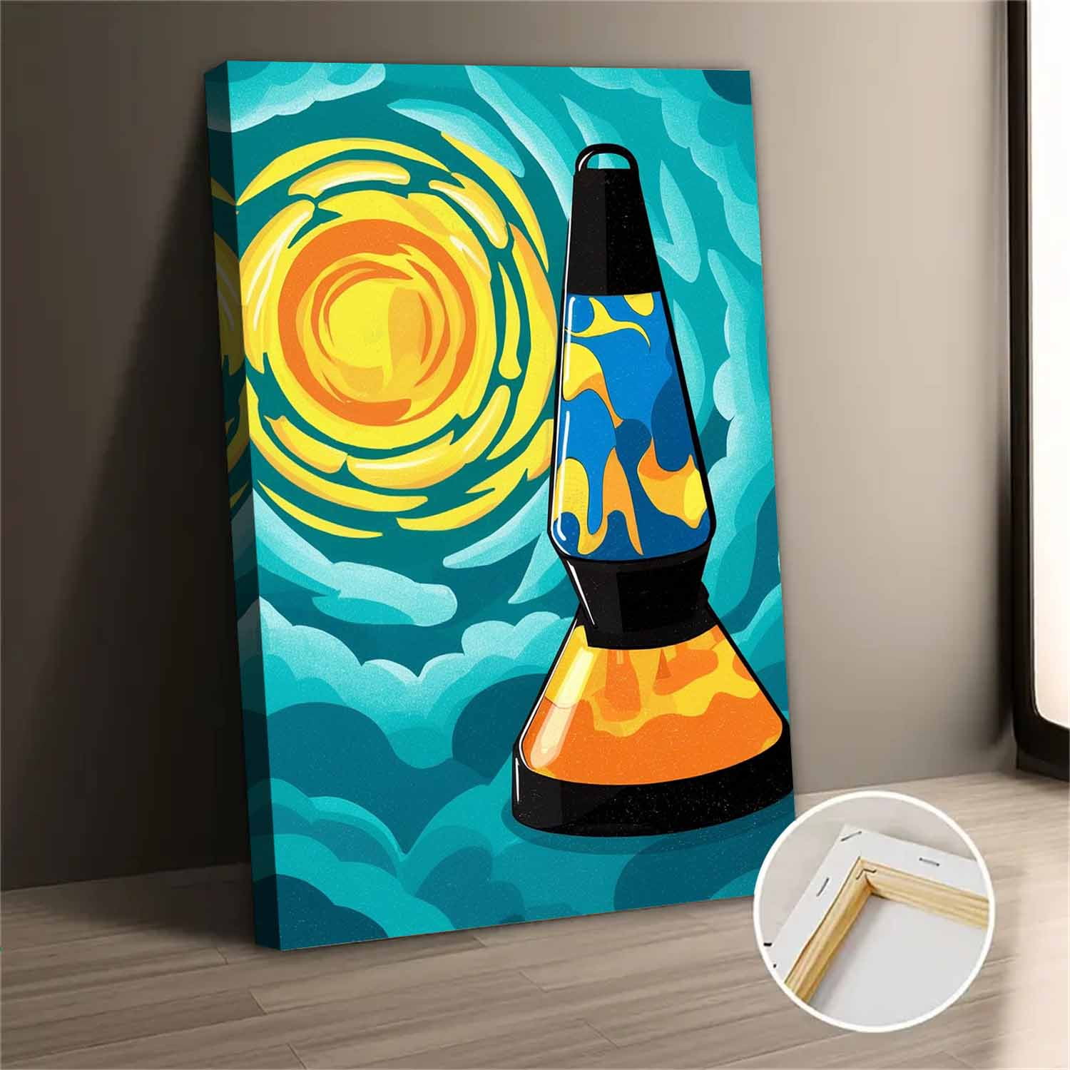 Abstract Lava Lamp Canvas Wall Art For Bedroom, Living Room Decor ...