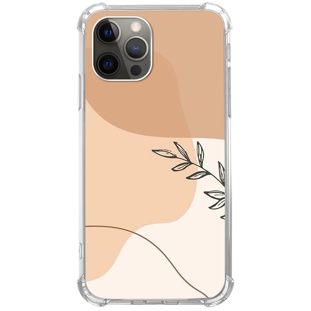 Abstract Leaf Case for iPhone 13 Pro Max,Aesthetic Art Design TPU Bumper Cover Case - Walmart.com