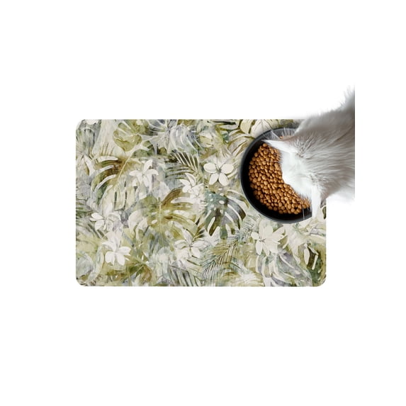 Abstract Leaf Doormat Non Slip Diatomaceous Earth Door Mat Absorbent ...