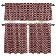 Abstract Leaf Kitchen Curtains Set for Windows, Art Abstract Geometric ...