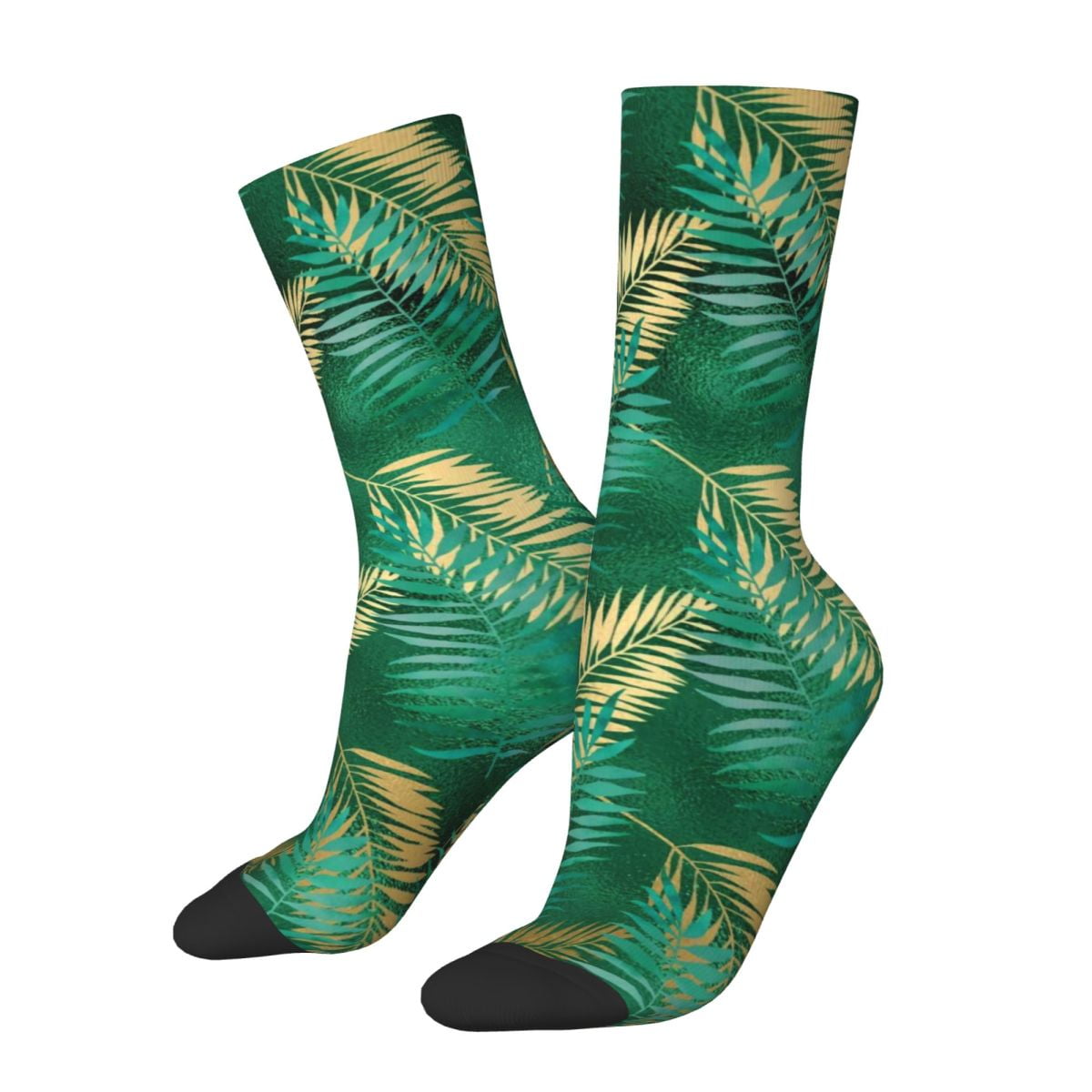 Abstract Leaf Socks Spring Acanthus Print Stockings Fashion High ...